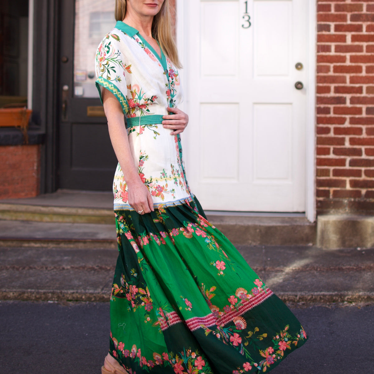 SALONI | RIYA B DRESS | ZINNIA RIVER | FINAL SALE – Woodlands